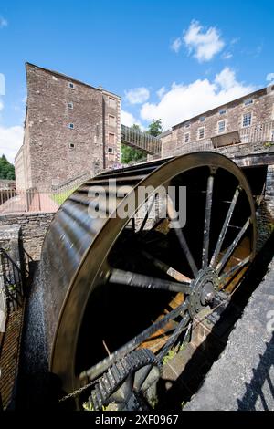Water wheel, New Lanark, UNESCO World Heritage Site, Lanarkshire ...
