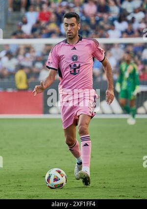 Sergio Busquets of Inter Miami CF looks on at the end of the FIFA Club ...