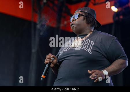 Rapper BigXthaPlug (Xavier Landum) during the BottleRock Music Festival ...