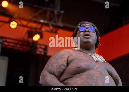 Rapper BigXthaPlug (Xavier Landum) during the BottleRock Music Festival ...