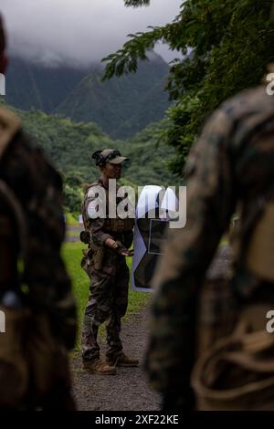 A French soldier with France’s Combined Joint Task Force Headquarters ...