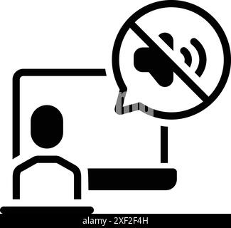 Icon for avoid distraction, avoid Stock Vector Image & Art - Alamy