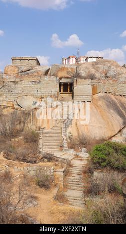 Main fort structure of Gudibande Fort, Chikkaballapur, Karnataka, India ...