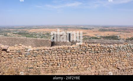 Ruined fortress of Madakasira Fort, Penukonda, Andhra Pradesh, India ...