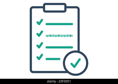 Check List Icon Checklist Menu Checkmark Tick Checkbox Document Report ...