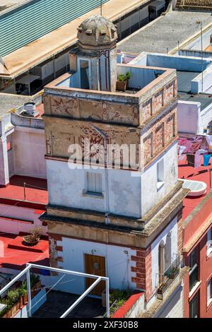 aerial view of the historical old town of Alc dia, Spain, Balearen ...