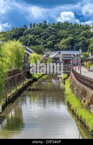 Katori, Chiba, Japan. August 26, 2023 : Early morning closed shops and ...