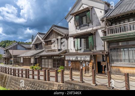 Katori, Chiba, Japan. August 26, 2023 : Early morning street view of ...