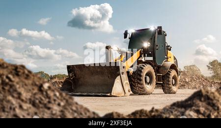 Wheel loader for the construction site Stock Photo - Alamy