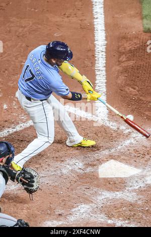 TAMPA, FL - JUN 17: Tampa Bay Rays Pitcher Zack Littel (52) delivers a ...