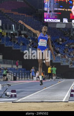 Hilary Kpatcha (France) during the long jump women final at European ...