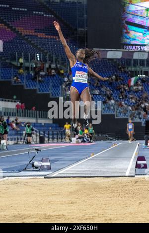 Hilary Kpatcha (France) during the long jump women final at European ...