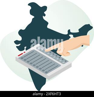 Power of Elections -Pressing Button on Electronic Voting Machine - EVM ...