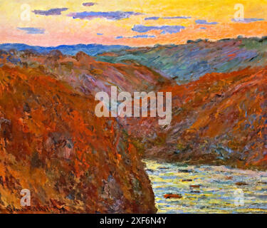 The Creuse at sunset, 1889 (painting) by Artist Monet, Claude (1840 ...