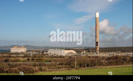 Site of the Anglesey Aluminium smelter plant in Holyhead before the ...