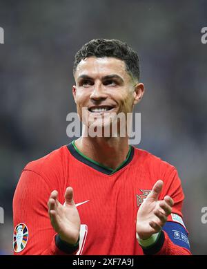 Portugal's Cristiano Ronaldo claps his hands before the Nations League ...