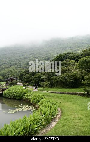 Taiwan Taipei Datun Mountain Erziping Trail Parking Lot Stock Photo - Alamy