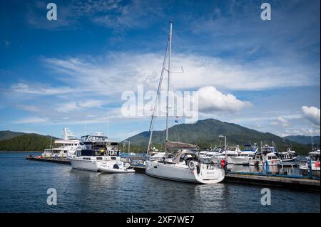 The Prince Rupert waterfront commercial docks. Prince Rupert BC, Canada ...
