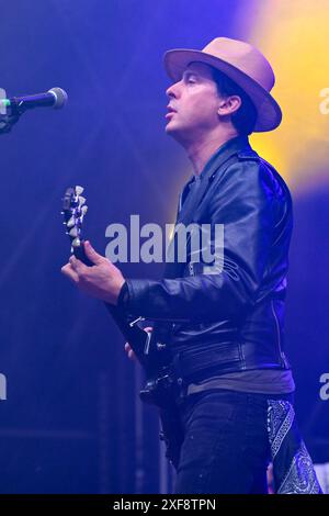 Carl Barat of The Libertines performs during Tour 2024 at Villa Ada ...