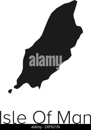Isle of Man outline map vector illustration Stock Vector Image & Art ...