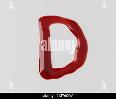 letter W 3D red isolated on white with shadow - orthogonal projection ...