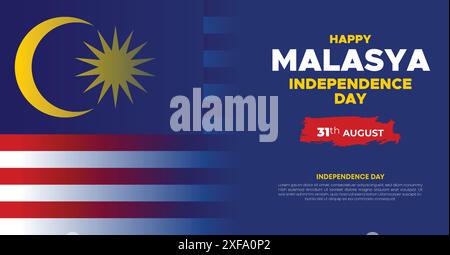 Malaysia Independence Day Web Banner and Background. Happy 31st August ...