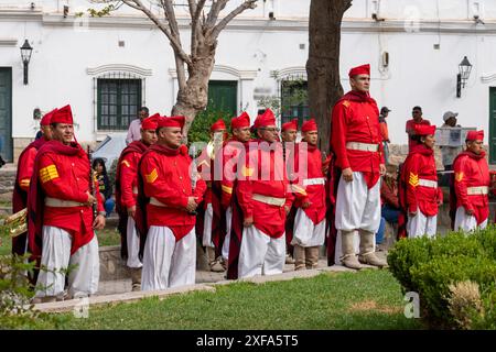 The band of the Infernales de Guemes, 5th Mountain Exploration Cavalry ...