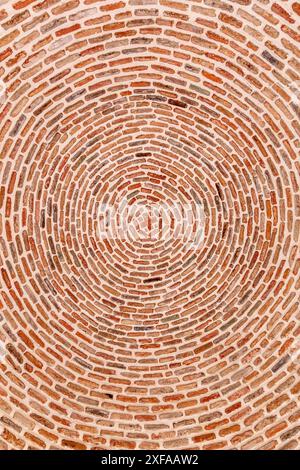 Detail of geometric brickwork pattern and arch schwarzenberg palace ...