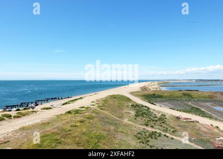 Hurst beach, Hurst Spit the Solent, Hampshire England Britain UK Stock ...
