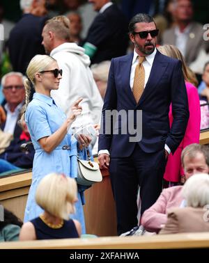 Dave Grohl in the Royal Box on day three of the 2025 Wimbledon ...
