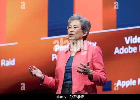 AMD chairman and CEO Lisa Su delivers the first AI keynote speech in ...