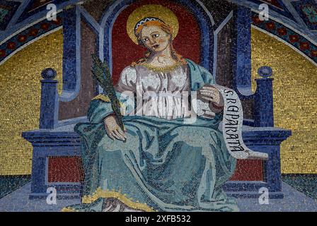 Saint Reparata Christian Martyr Mosaic Facade Cathedral of Virgin Mary ...
