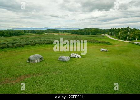 the mountains and hills at Singha Park, Chiang Rai, Thailand Stock ...