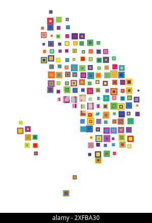 Symbol Map of the Province Sumatera Utara (Indonesia) showing the state ...