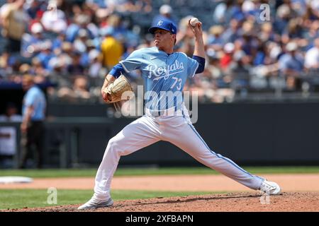 Kansas City, MO, USA. 30th June, 2024. Cleveland Guardians third ...