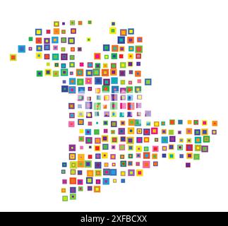 Symbol Map of the Kanton Bern (Switzerland) showing the state/province ...