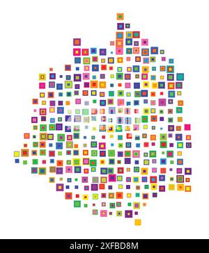 Symbol Map of the County Norrbotten (Sweden) showing the state/province ...