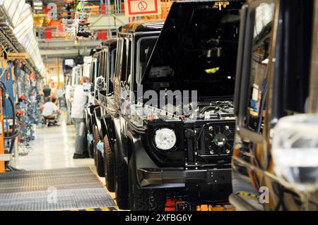 construction of the mercedes G class in graz construction of the ...