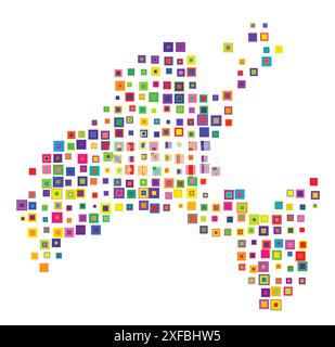 Symbol Map of the Kanton Vaud (Switzerland) showing the state/province ...