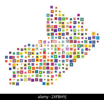 Symbol Map of the Kanton Genève (Switzerland) showing the state ...