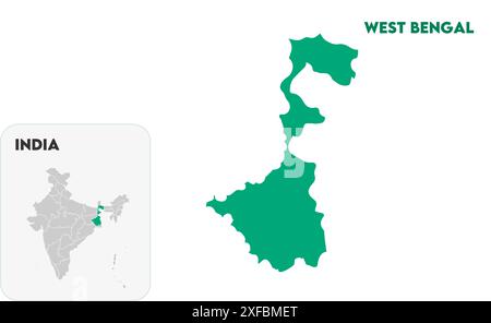 West Bengal vector map1, State of India, Republic of India, government ...