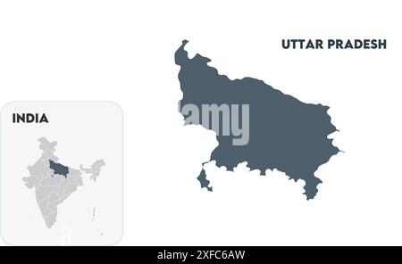 Uttar pradesh Map1, State of India, Republic of India, government ...