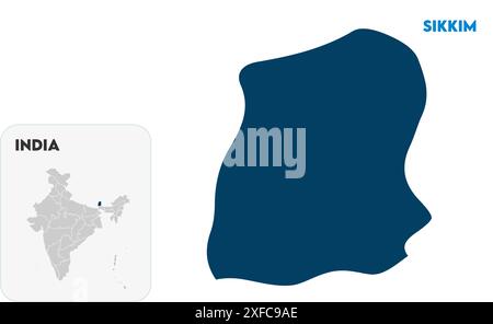Sikkim Map1, State of India, Republic of India, government, Political ...