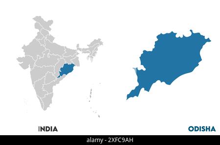 Odisha political map1, State of India, Republic of India, government ...