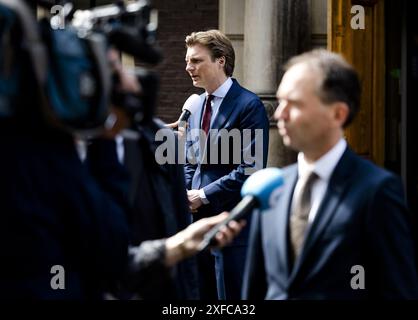 THE HAGUE - Defense Minister Ruben Brekelmans arrives at the Catshuis ...