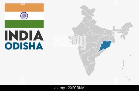 india map with indian national flag inside vector illustration Stock ...
