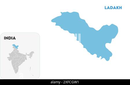Ladakh political map1, State of India, Republic of India, government ...