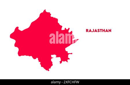 Rajasthan political map1, State of India, Republic of India, government ...