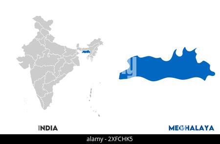 Meghalaya vector map1, State of India, Republic of India, government ...