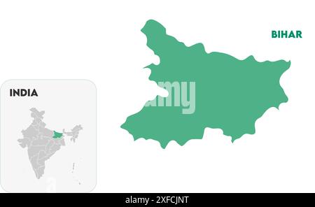 Bihar Map1, State of India, Republic of India, government, Political ...